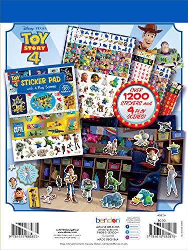 Toy Story 4 Official Sticker Pad with Play Scenes