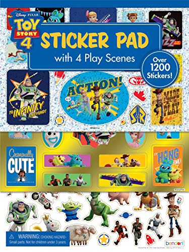 Toy Story 4 Official Sticker Pad with Play Scenes