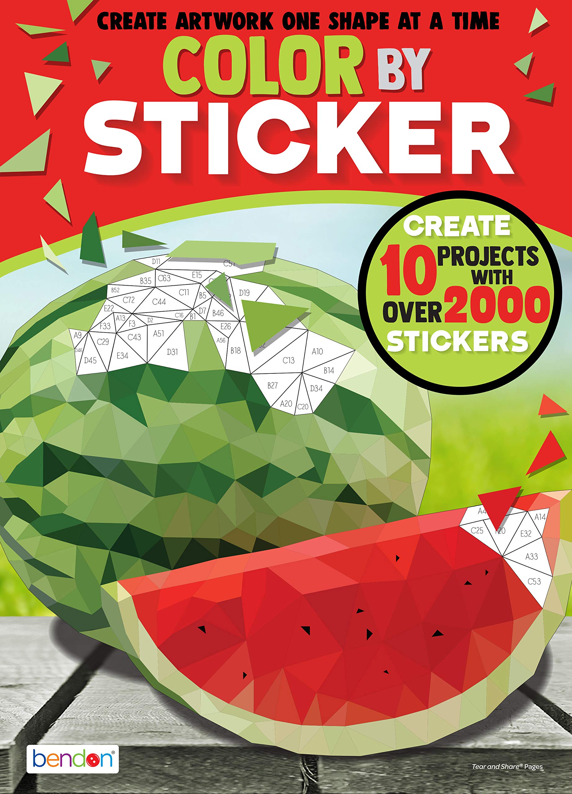 Bendon 44092 Food Advanced Color by Sticker Book, Multicolor