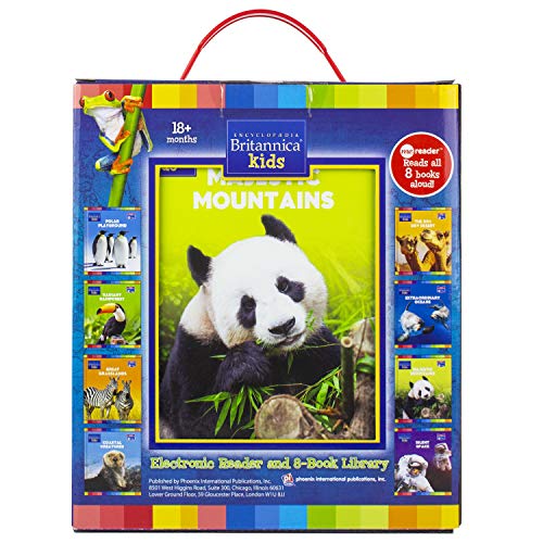 Encyclopedia Britannica Kids - Me Reader Electronic Reader and 8 Sound Book Library - Animals and Space- PI Kids