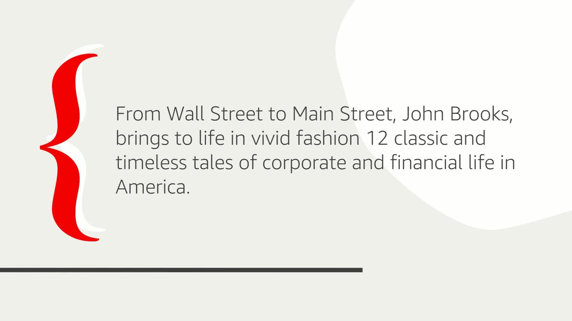 Business Adventures: Twelve Classic Tales from the World of Wall Street