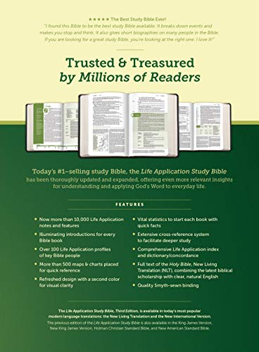 NLT Life Application Study Bible, Third Edition [Bible] 2019