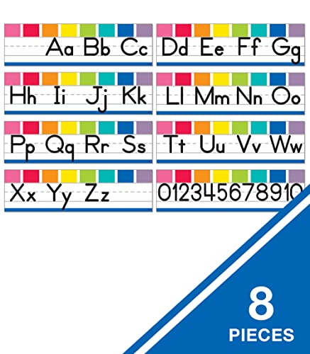 Schoolgirl Style - Hello Sunshine | Alphabet Line | Manuscript Mini Bulletin Board, 8pcs