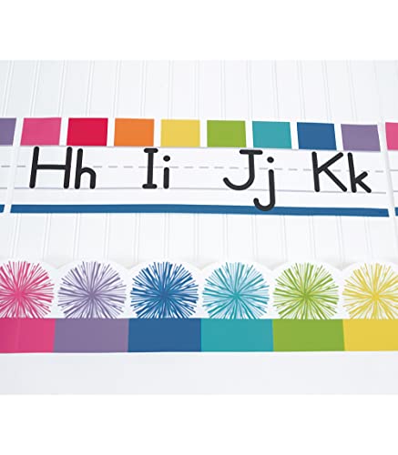Schoolgirl Style - Hello Sunshine | Alphabet Line | Manuscript Mini Bulletin Board, 8pcs