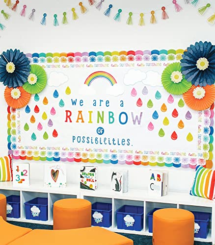 Schoolgirl Style - Hello Sunshine | We Are a Rainbow of Possibilities Bulletin Board Set