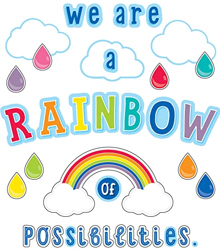 Schoolgirl Style - Hello Sunshine | We Are a Rainbow of Possibilities Bulletin Board Set