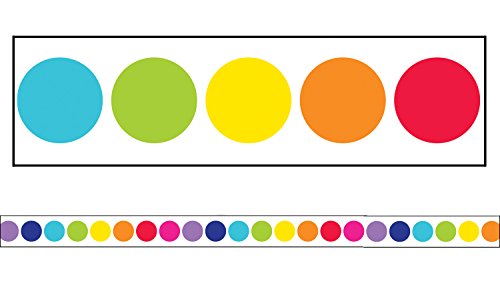 Schoolgirl Style - Twinkle Twinkle You're A STAR! Rainbow Big Dots Straight Borders