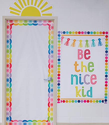 Schoolgirl Style - Twinkle Twinkle You're A STAR! Rainbow Big Dots Straight Borders
