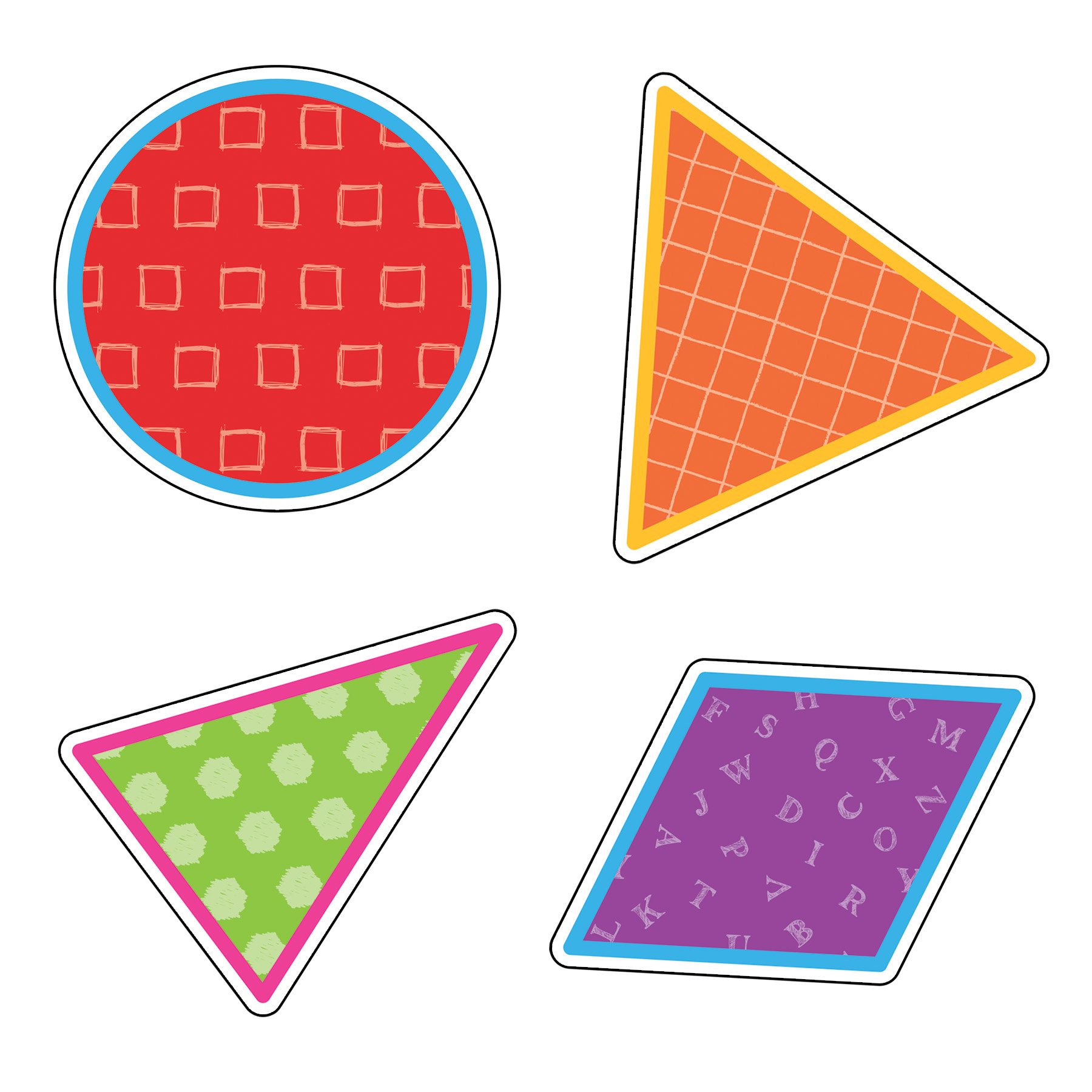 Carson Dellosa – School Tools Shapes Colorful Cut-Outs, Classroom Décor, 36 Pieces