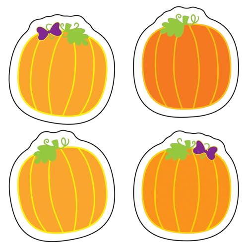 Carson Dellosa 46pc Mini Halloween Bulletin Board Decorations, Halloween Cat, Halloween Ghost, Pumpkin Cutouts & More Halloween Cutouts for Cork Board, Bulletin Board, Halloween Party, Classroom Decor