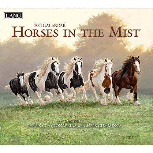 Horses in the Mist 2021 Wall Calendar