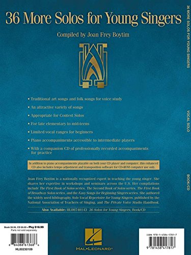36 More Solos for Young Singers - Book/Online Audio