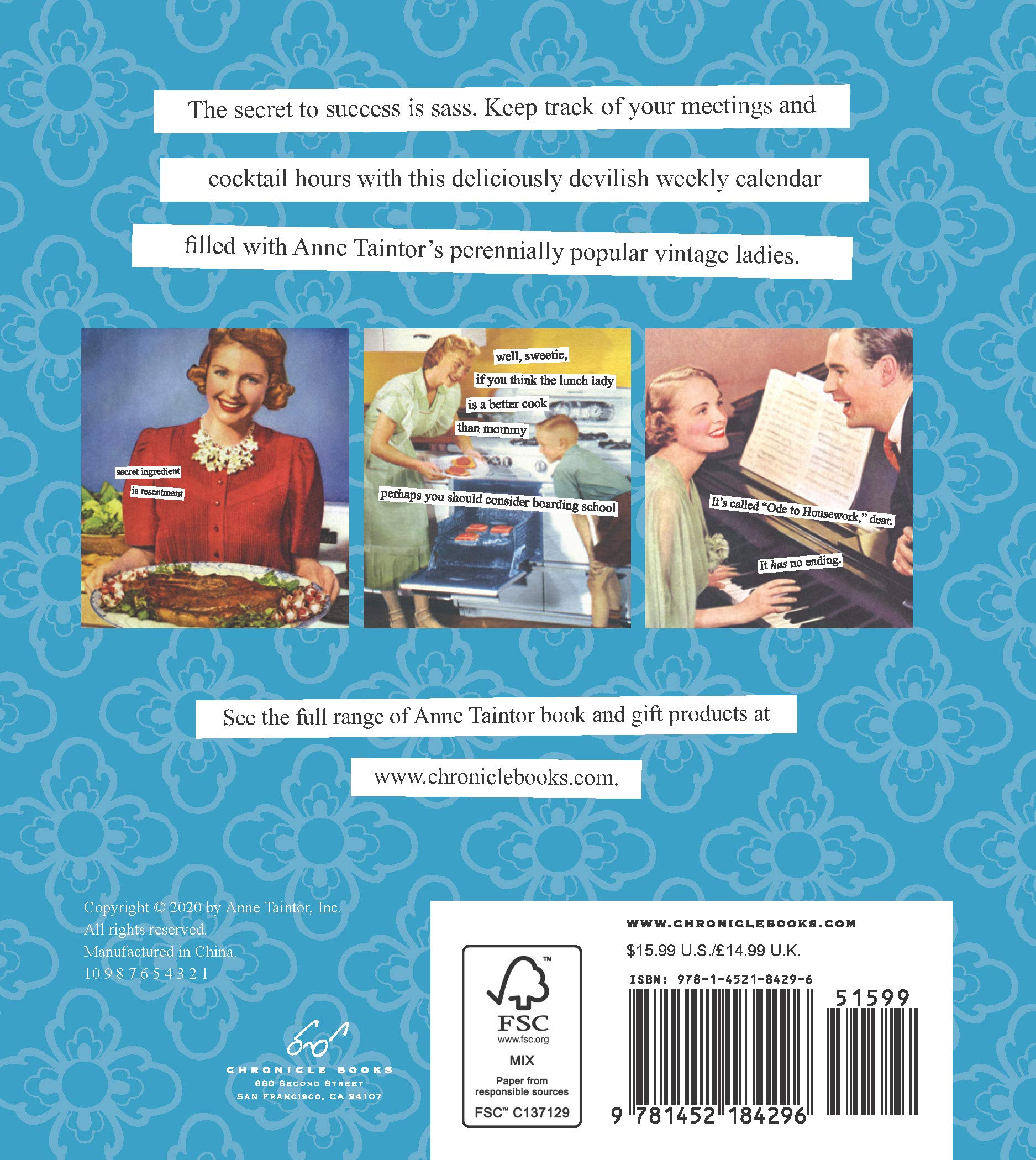 Anne Taintor 2021 Engagement Calendar: (Funny Woman Calendar, Weekly Planner with Vintage Ads and Funny Captions)