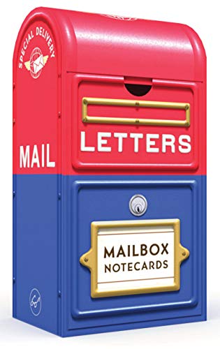 Mailbox Notecards: 20 postcards featuring stamps from the Smithsonian's National Postal Museum (Novelty Mailbox Stationery Card Set, Snail Mail Lover Gift)