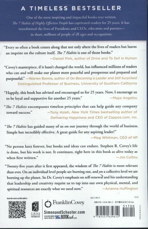 The 7 Habits of Highly Effective People: Powerful Lessons in Personal Change