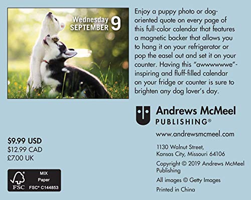 Puppies 2020 Mini Day-to-Day Calendar