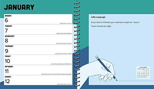 The Left-Hander's 2020 Weekly Planner Calendar