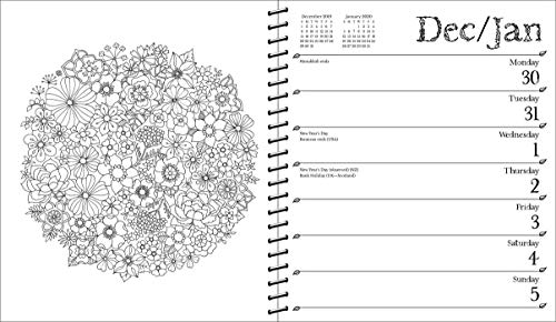 Johanna Basford 2020 Weekly Coloring Planner Calendar