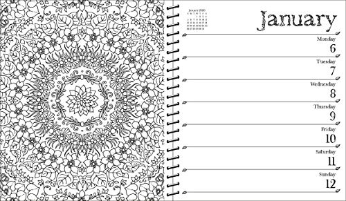 Johanna Basford 2020 Weekly Coloring Planner Calendar