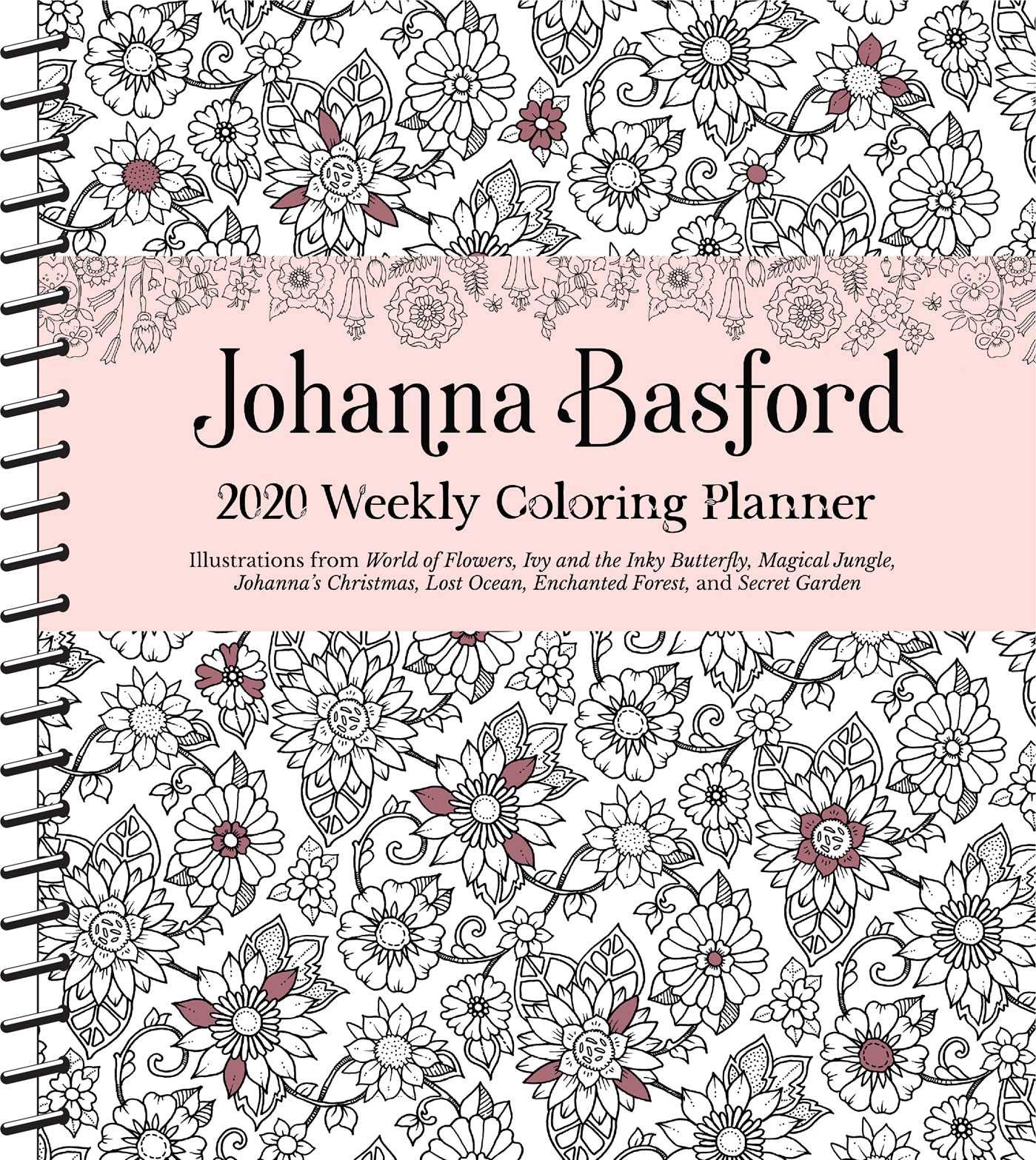 Johanna Basford 2020 Weekly Coloring Planner Calendar