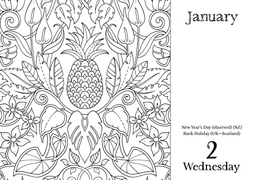 Johanna Basford 2019 Coloring Day-to-Day Calendar