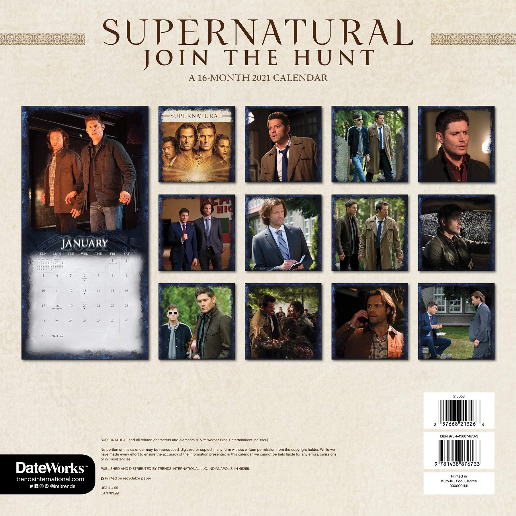 Supernatural Calendar