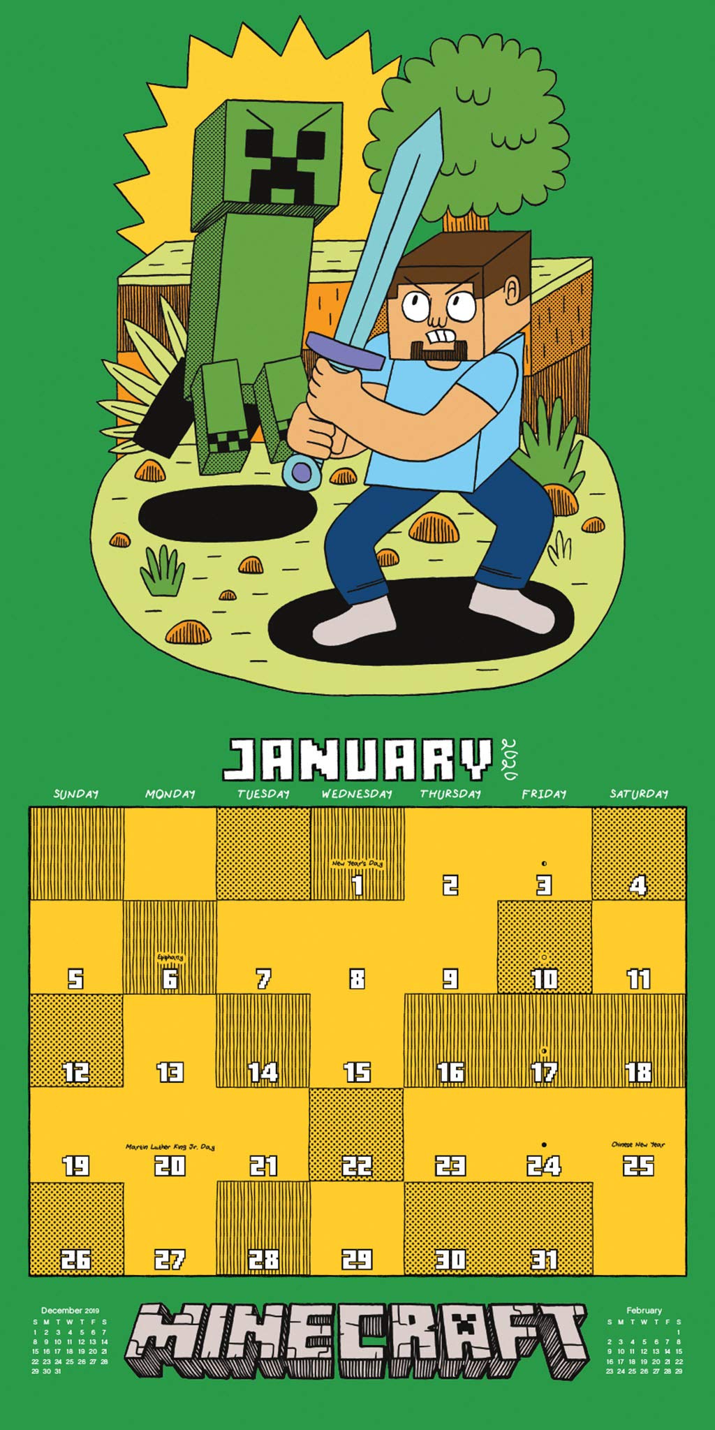 Minecraft 2020 Calendar