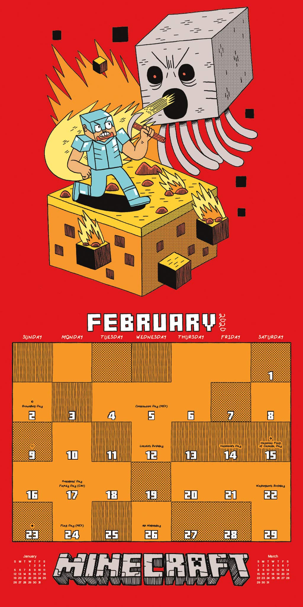 Minecraft 2020 Calendar