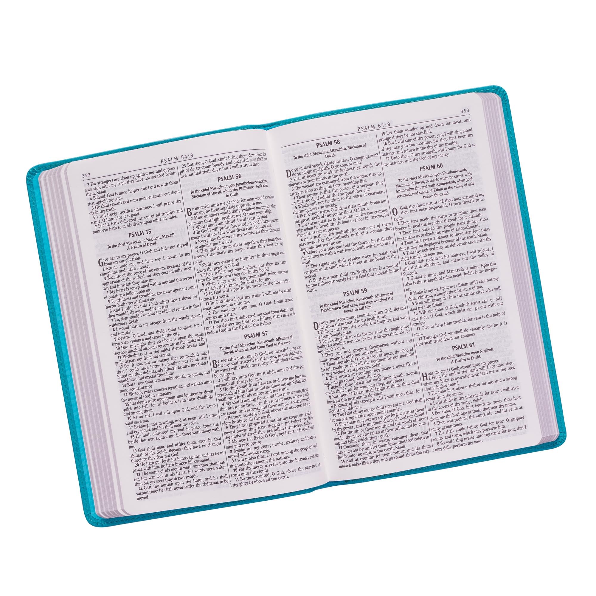 KJV Holy Bible, Gift Edition Faux Leather, King James Version, Teal (KJV Gift Editions)