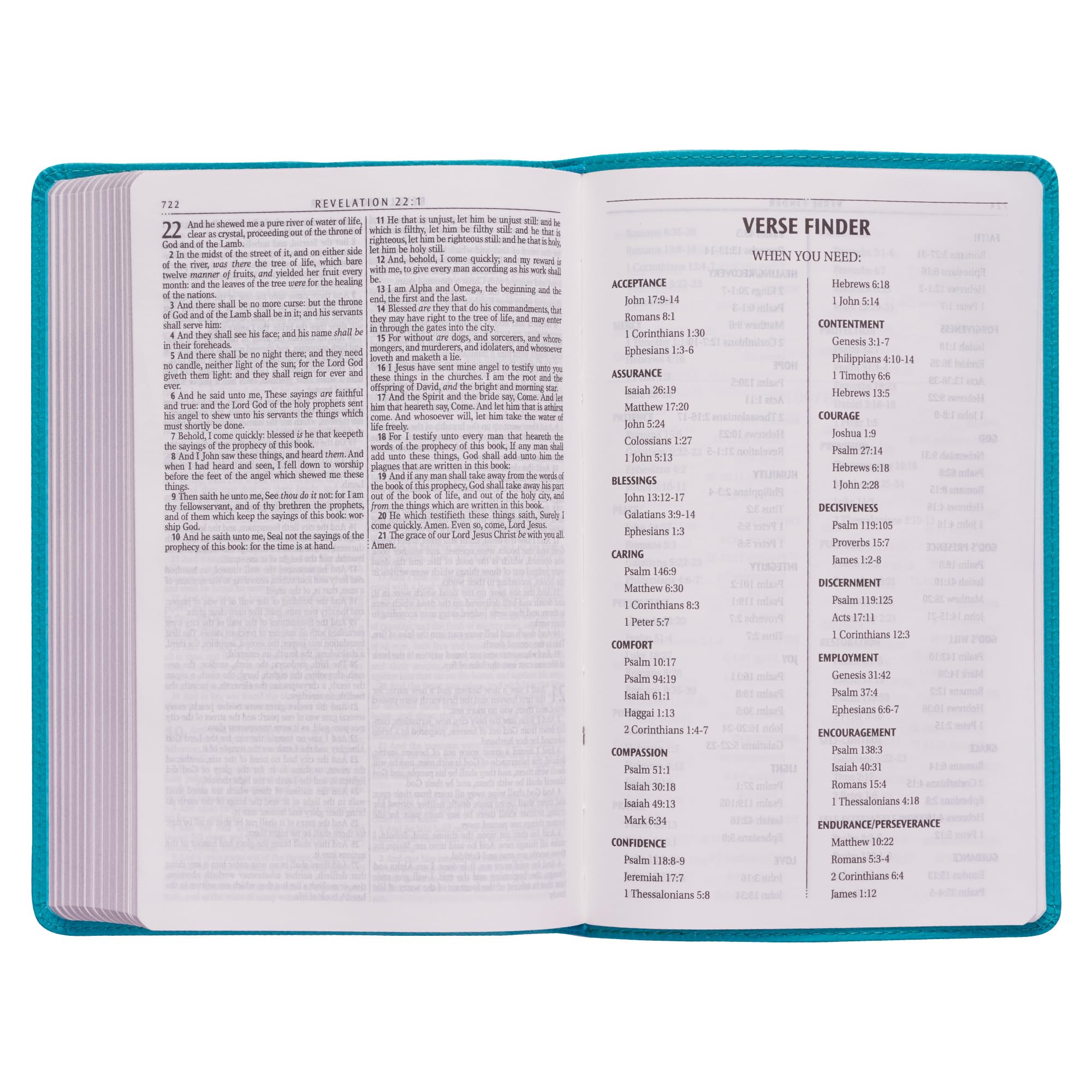 KJV Holy Bible, Gift Edition Faux Leather, King James Version, Teal (KJV Gift Editions)
