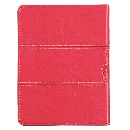 Christian Art Gifts Classic Handy-sized Journal All Things Are Possible Mathew 19:26 Bible Verse Inspirational Scripture Notebook 240 Ruled Pages, 5.7" x 7", Pink