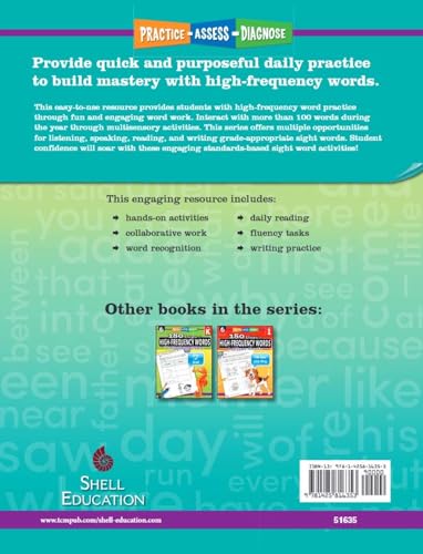 180 Days of High-Frequency Words for Second Grade - Learn to Read Second Grade Workbook - Improves Sight Words Recognition and Reading Comprehension for Grade 2, Ages 7 to 9 (180 Days of Practice)