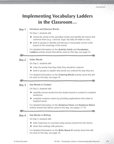 Vocabulary Ladders
