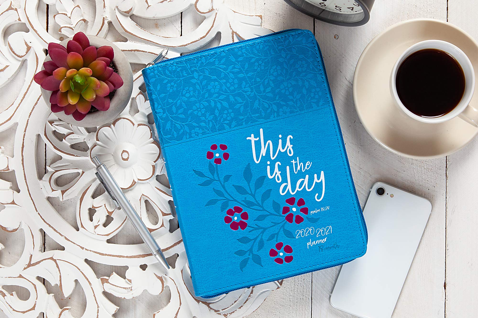 This Is the Day 2021 Leather Ziparound Planner: 18 Month Ziparound Planner