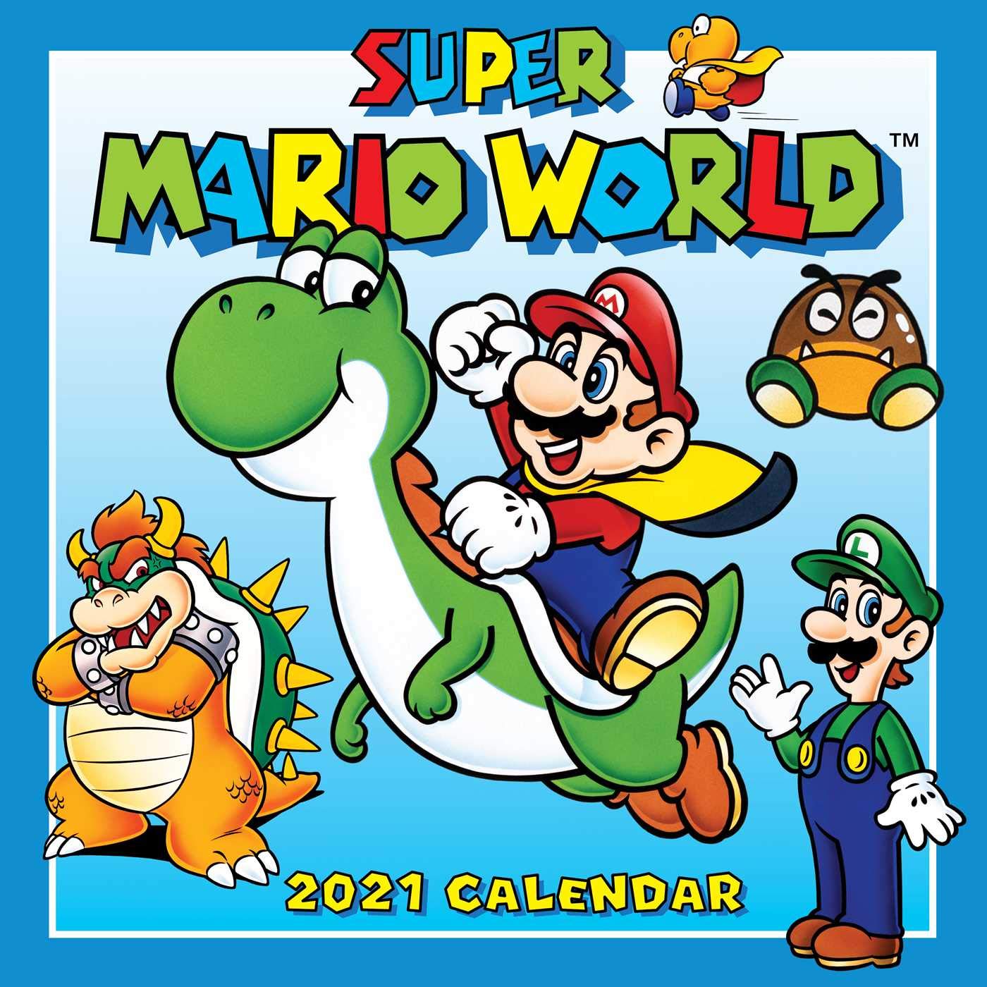 Super Mario World 2021 Wall Calendar