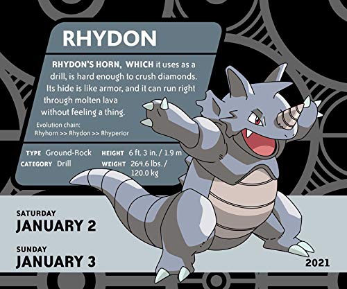 Pokemon 2021 Day-to-Day Calendar