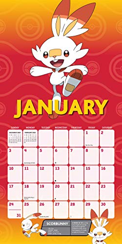 Pokemon 2021 Wall Calendar