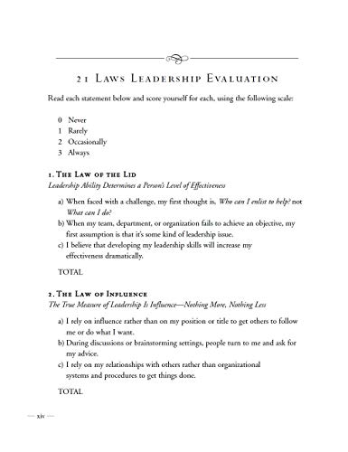 The 21 Irrefutable Laws of Leadership Workbook: Revised & Updated