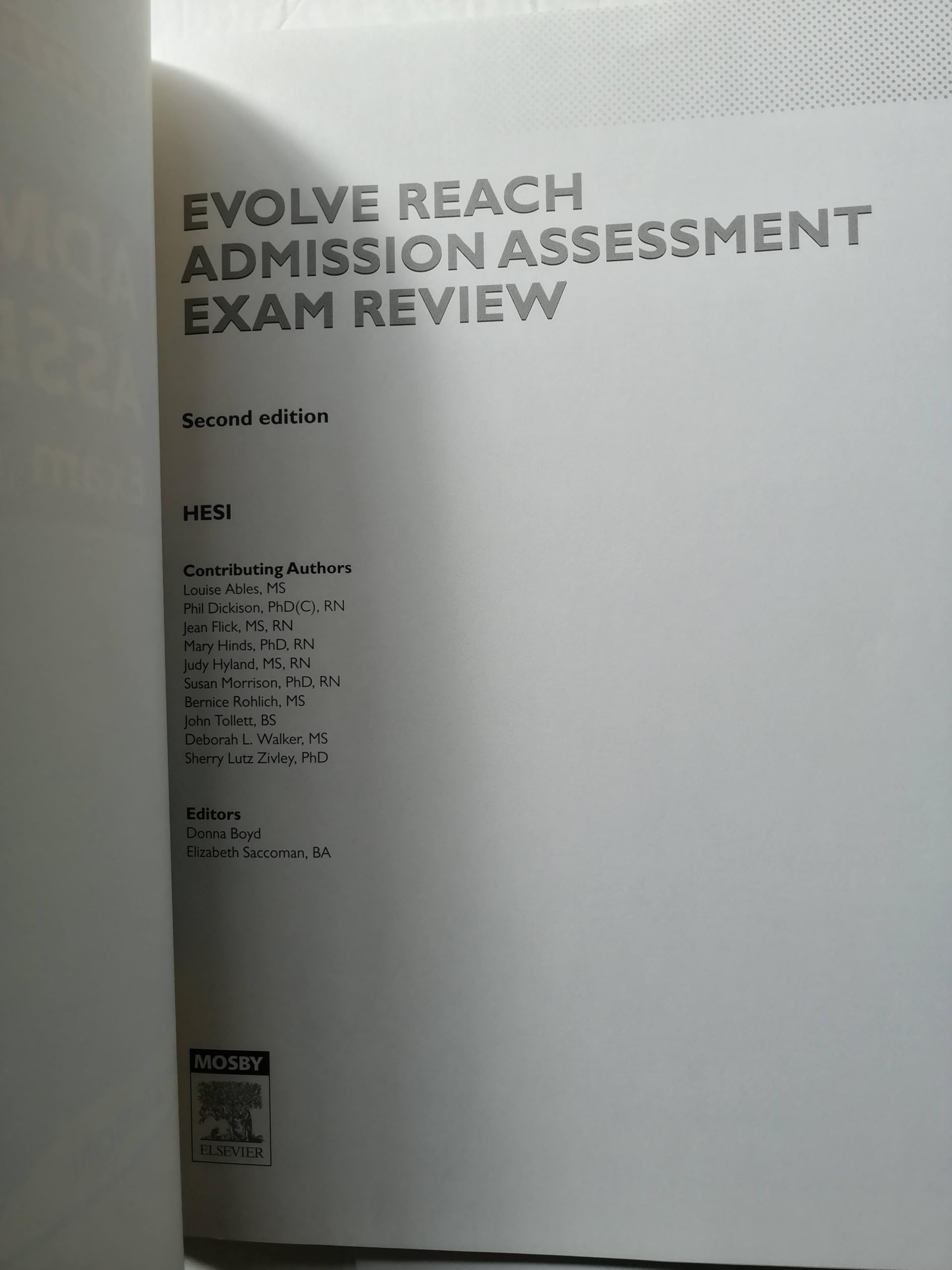 Evolve Reach Admission Assessment Exam Review , 2nd Edition