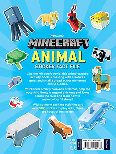 Minecraft Animals Sticker Fact File