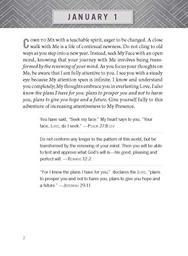 Jesus Calling, Textured Gray Leathersoft, with Full Scriptures: Enjoying Peace in His Presence (A 365-Day Devotional)