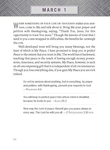 Jesus Calling, Textured Gray Leathersoft, with Full Scriptures: Enjoying Peace in His Presence (A 365-Day Devotional)