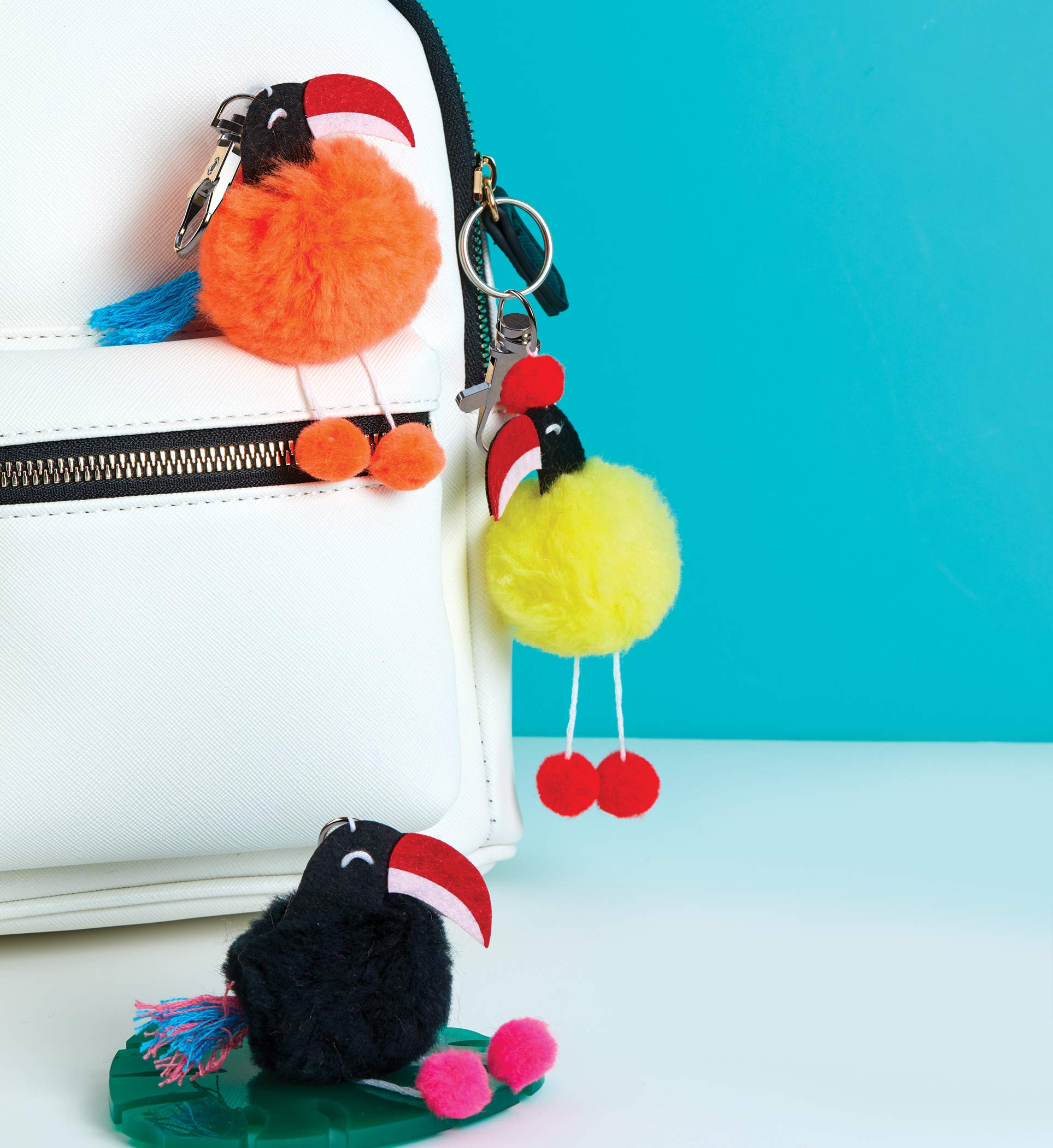 Klutz Pom-Pom Backpack Clips Craft Kit