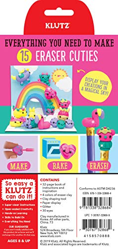 Klutz Mini Eraser Cuties Craft Kit Brown/a, 5" Length x 1.5" Width x 9" Height