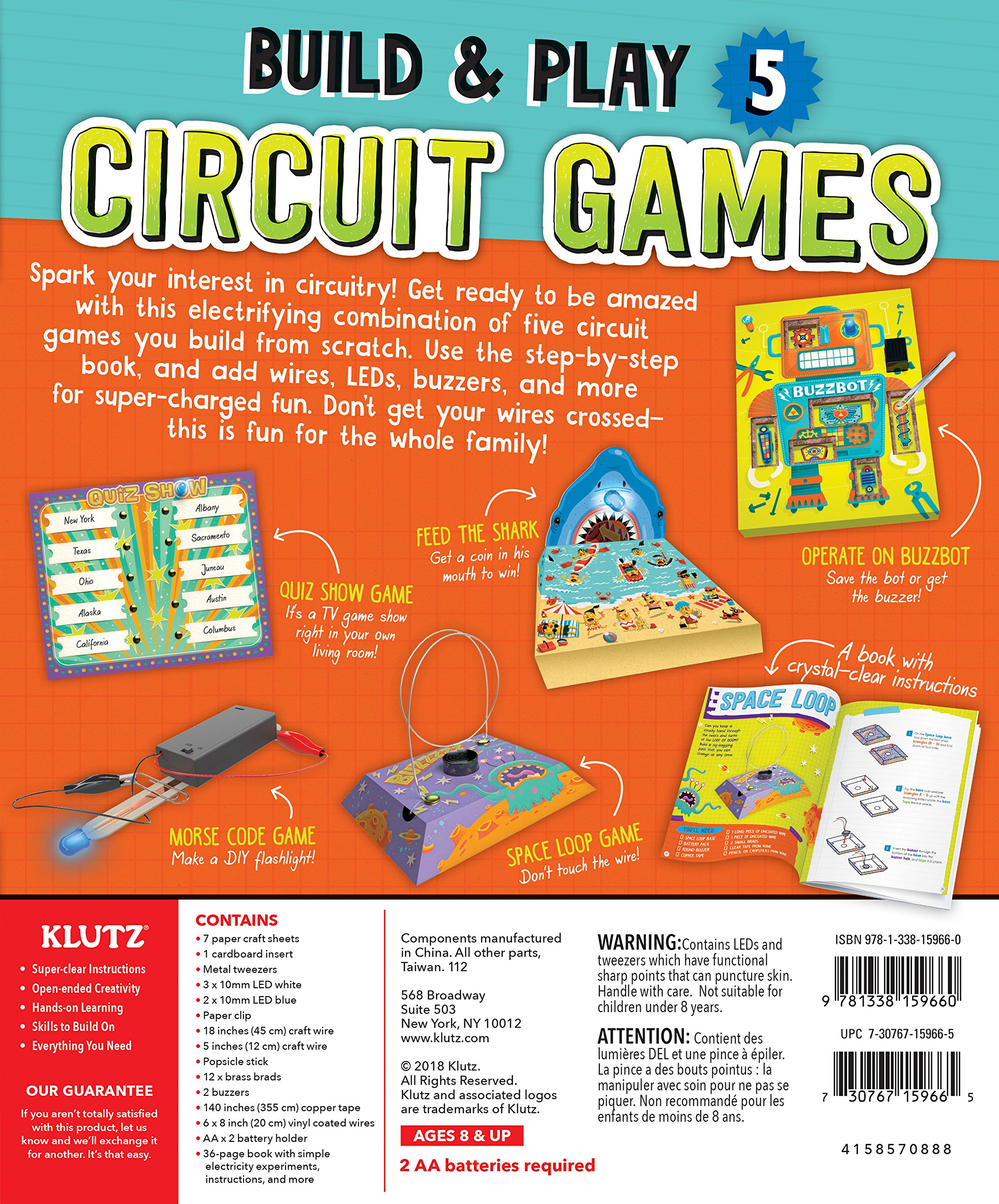 Circuit Games: Maker Lab (Klutz STEM Kit)