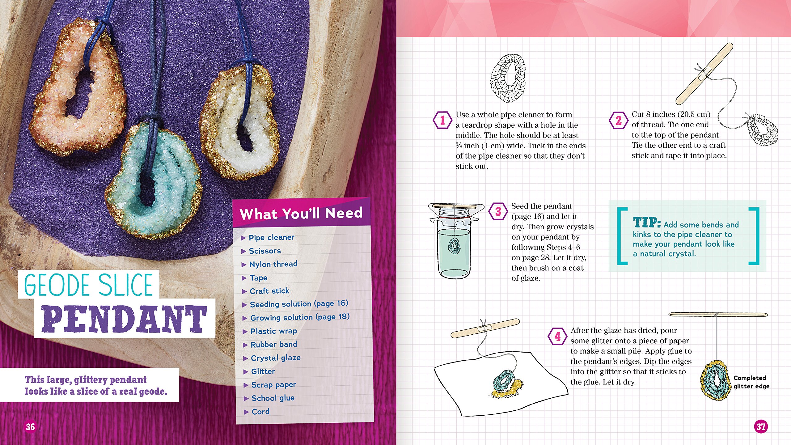 KLUTZ Grow Your Own Crystal Jewelry Science Kit