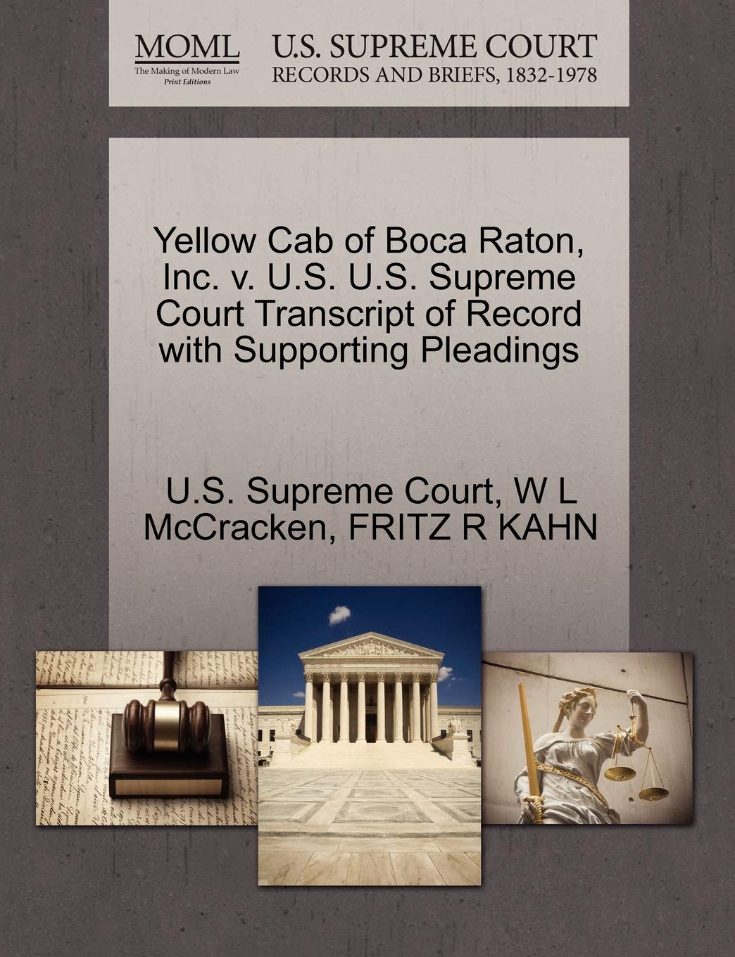 Yellow Cab of Boca Raton, Inc. v. U.S. U.S. Supreme Court Transcript of Record with Supporting Pleadings