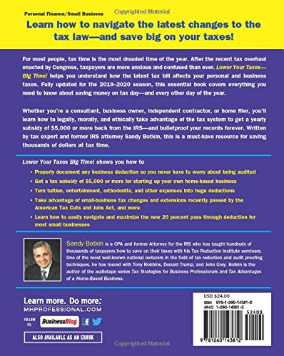 Lower Your Taxes - BIG TIME! 2019-2020: Small Business Wealth Building and Tax Reduction Secrets from an IRS Insider