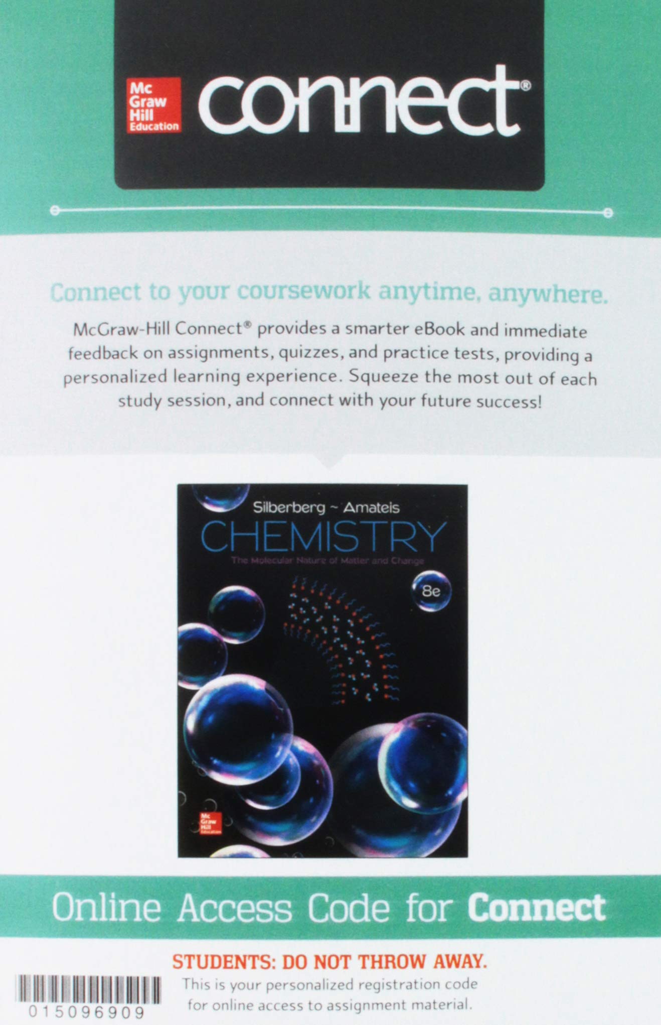 Package: Connect 2Y AC Chemistry: Molecular Nature of Matter and Change with ALEKS 360 2S AC