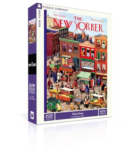 New York Puzzle Company - New Yorker Main Street - 1000 Piece Jigsaw Puzzle